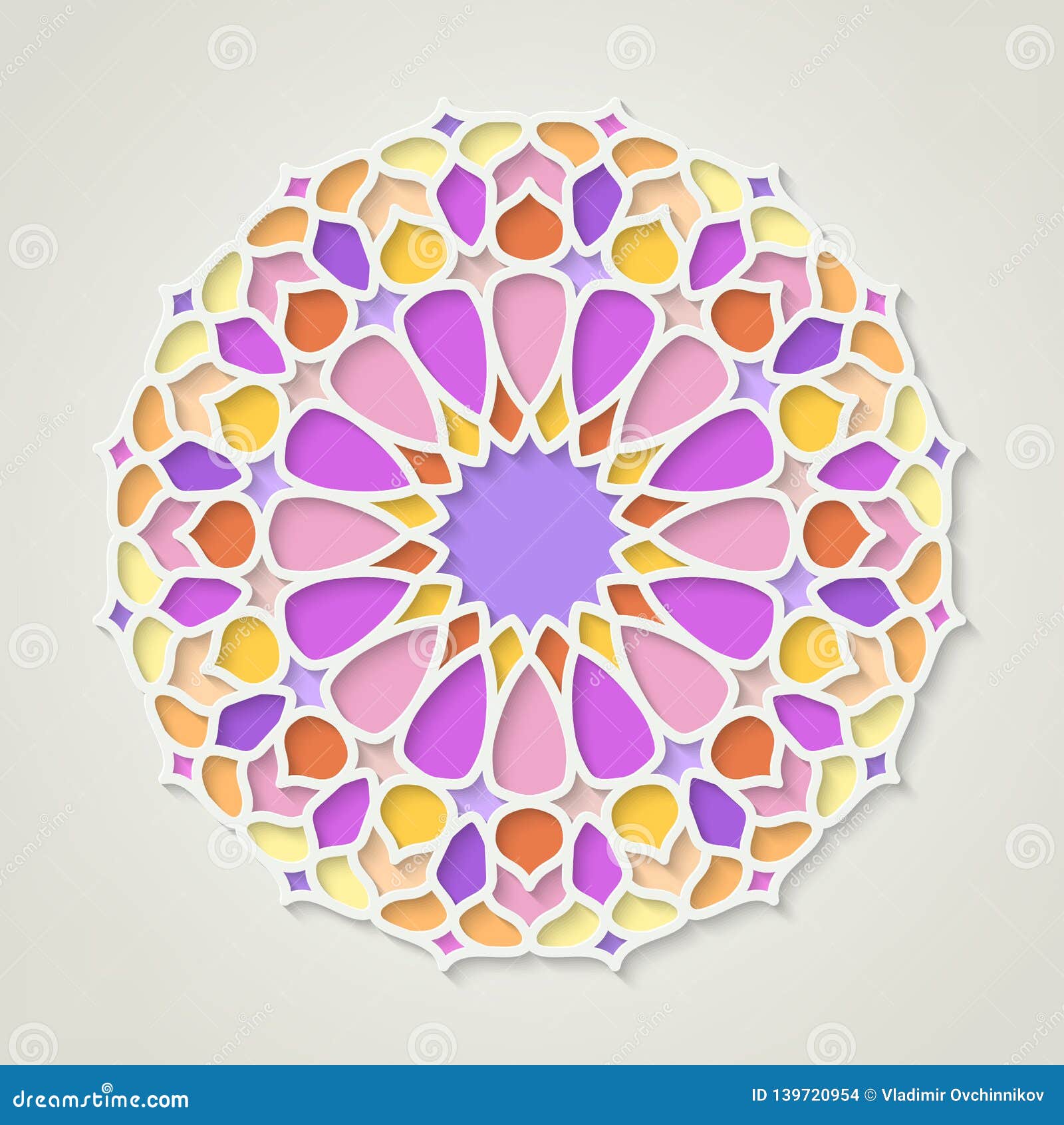 Arabic Colorful Pattern stock vector. Illustration of adha - 139720954