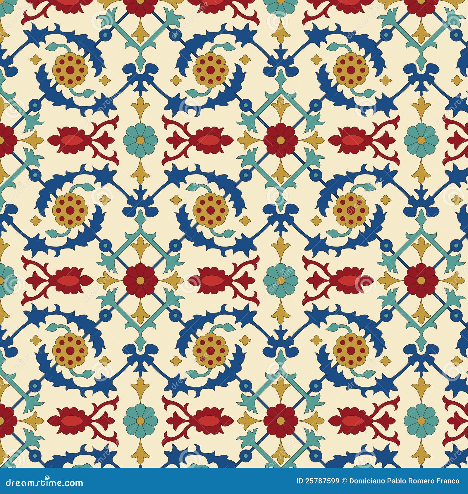 Arabic seamless pattern stock vector. Illustration of beautiful - 25787599