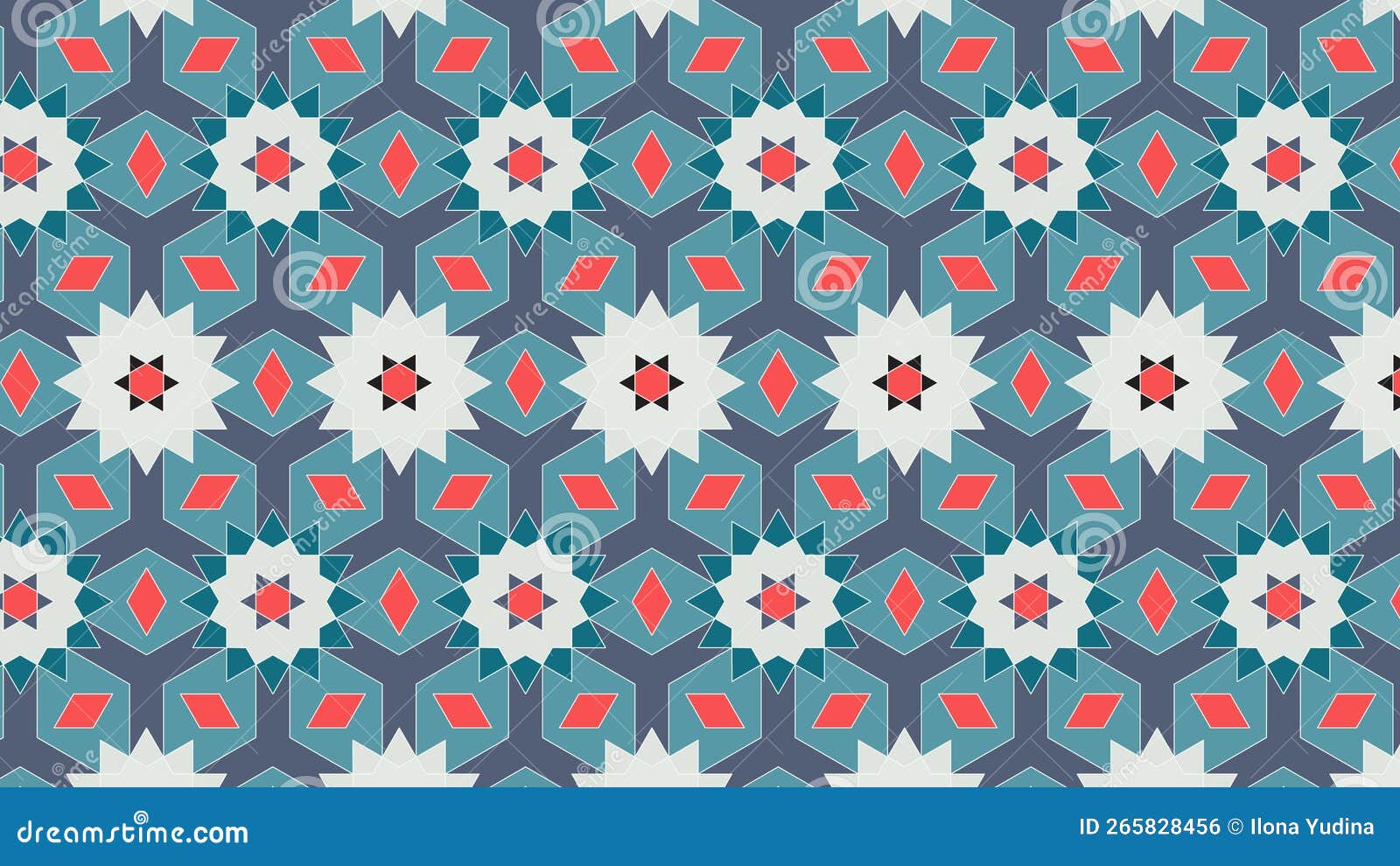 Arabic Seamless Pattern in Multicolored Palette. Arabic Muslim Ethnic ...