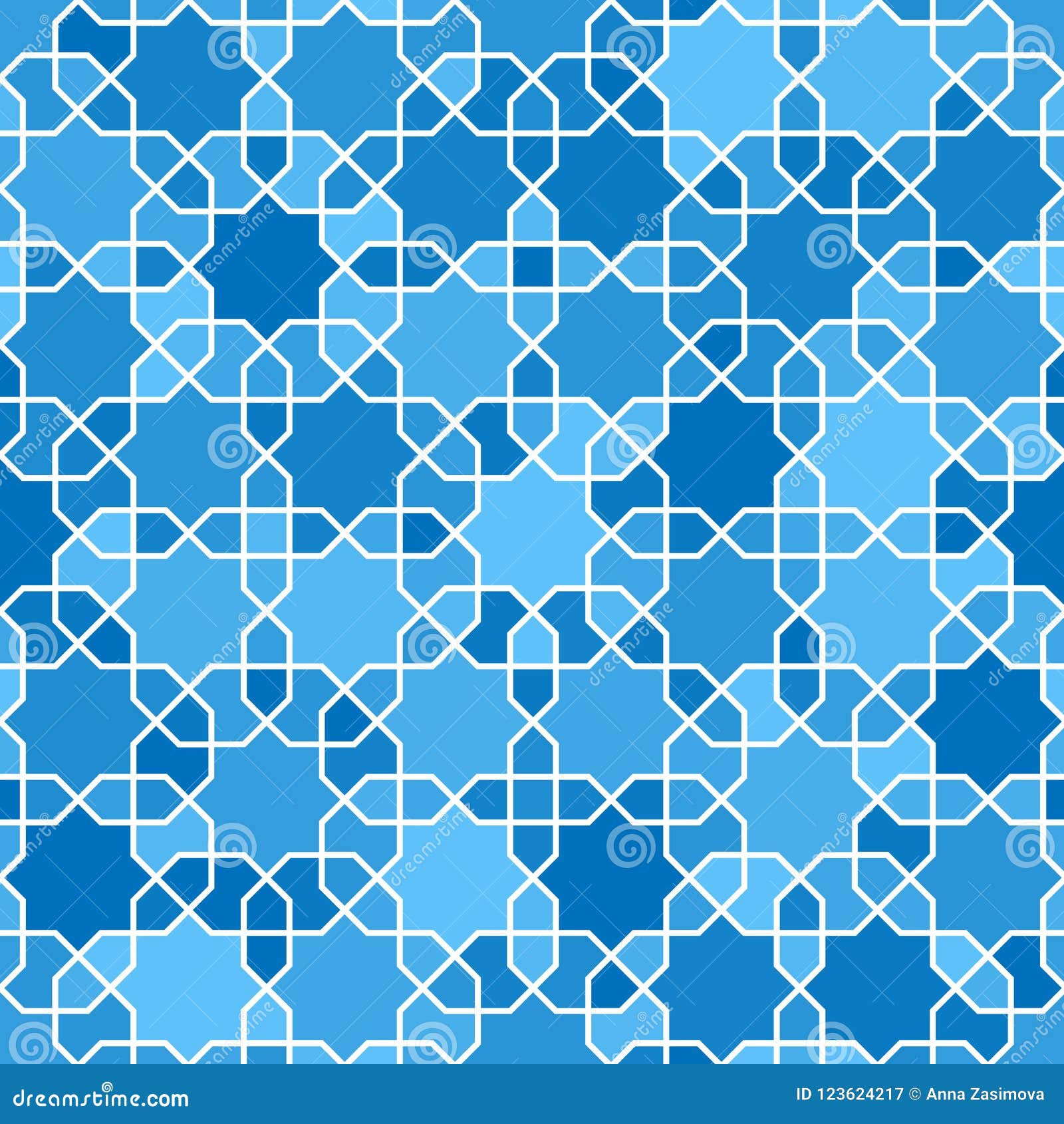 Arabic Seamless Patterns. Pattern Fills. Oriental, Arabic Style. Mosaic ...