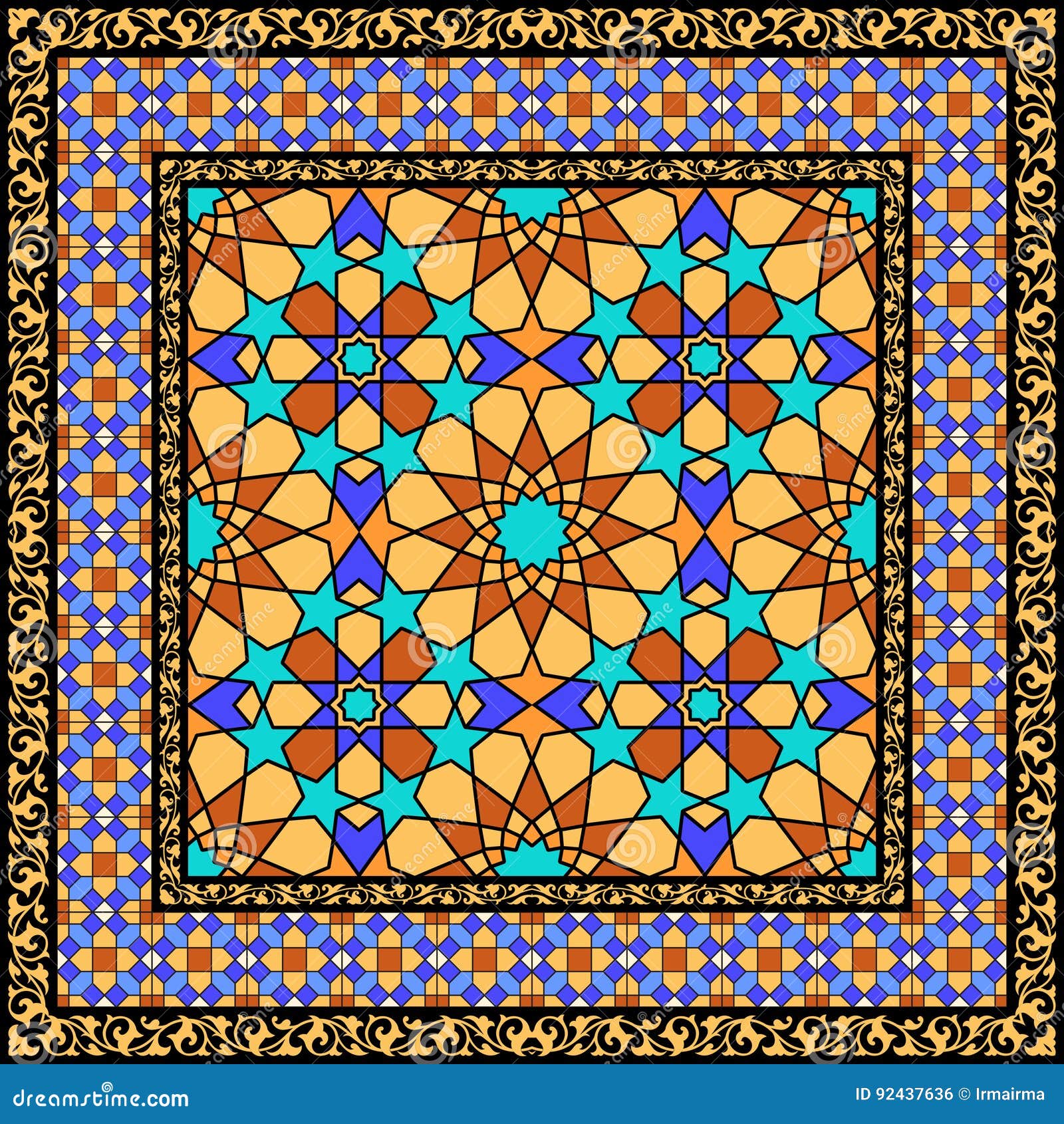 Arabic Stained Glass Ornament Stock Illustrations – 2,211 Arabic ...