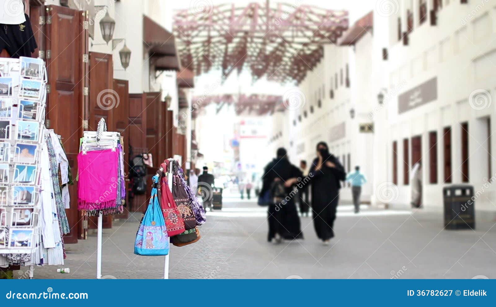 Arabic Street Market in Bahrain Stock Video Footage - Video of city ...