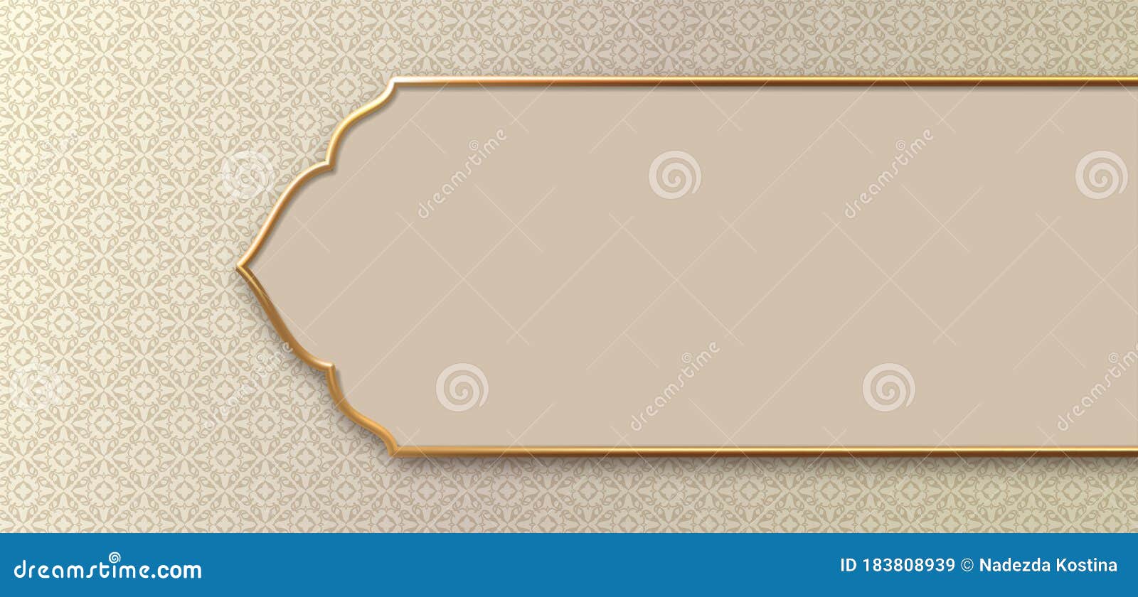 Arabic Style Background stock vector. Illustration of oriental - 183808939