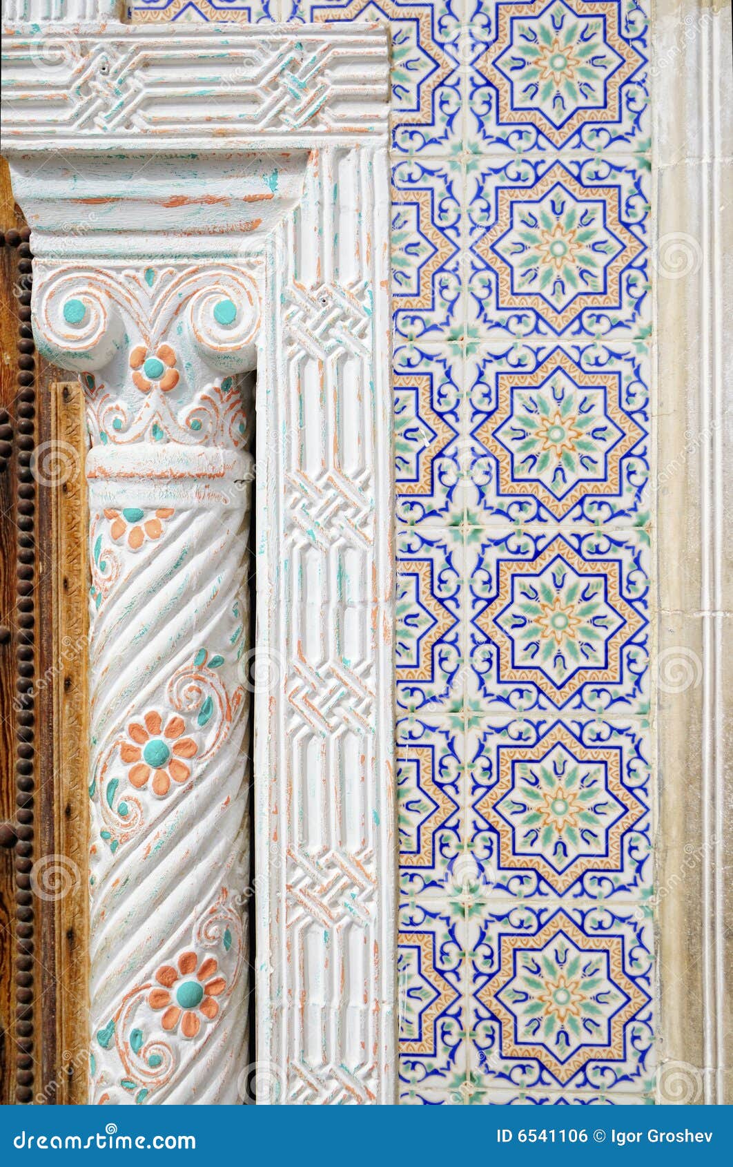 Arabic Style Ceramic Wall Decoration Stock Photo - Image of decor ...