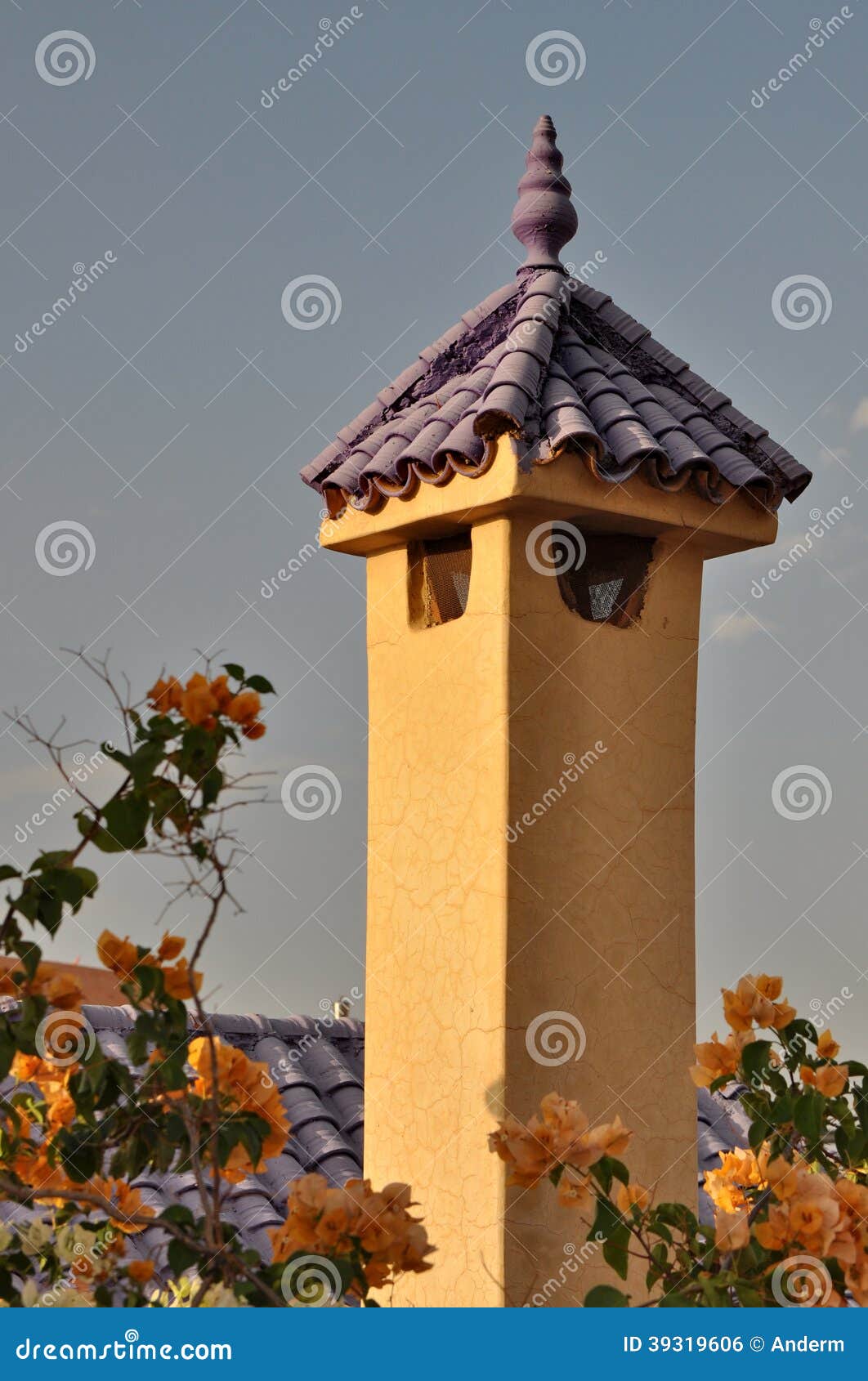 Arabic style chimney stock photo. Image of ornament, marrakesh - 39319606