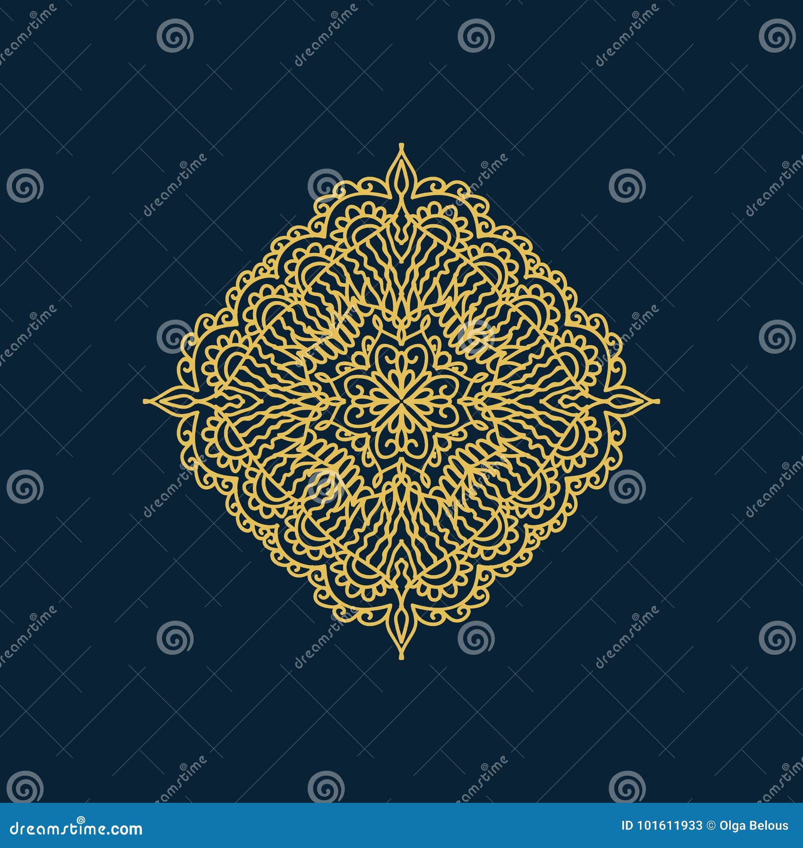 Arabic Style Decorative Element Stock Vector - Illustration of line ...