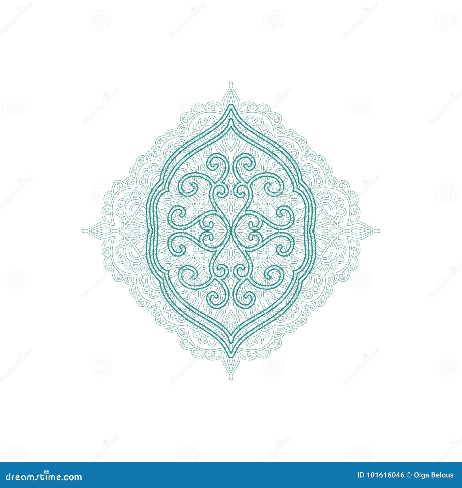 Arabic Style Decorative Element Stock Vector - Illustration of element ...