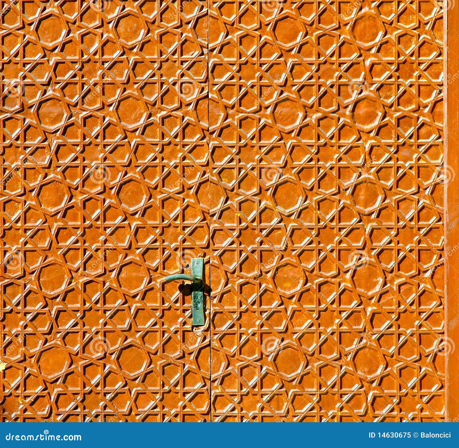 Arabic style door stock image. Image of style, brown - 14630675