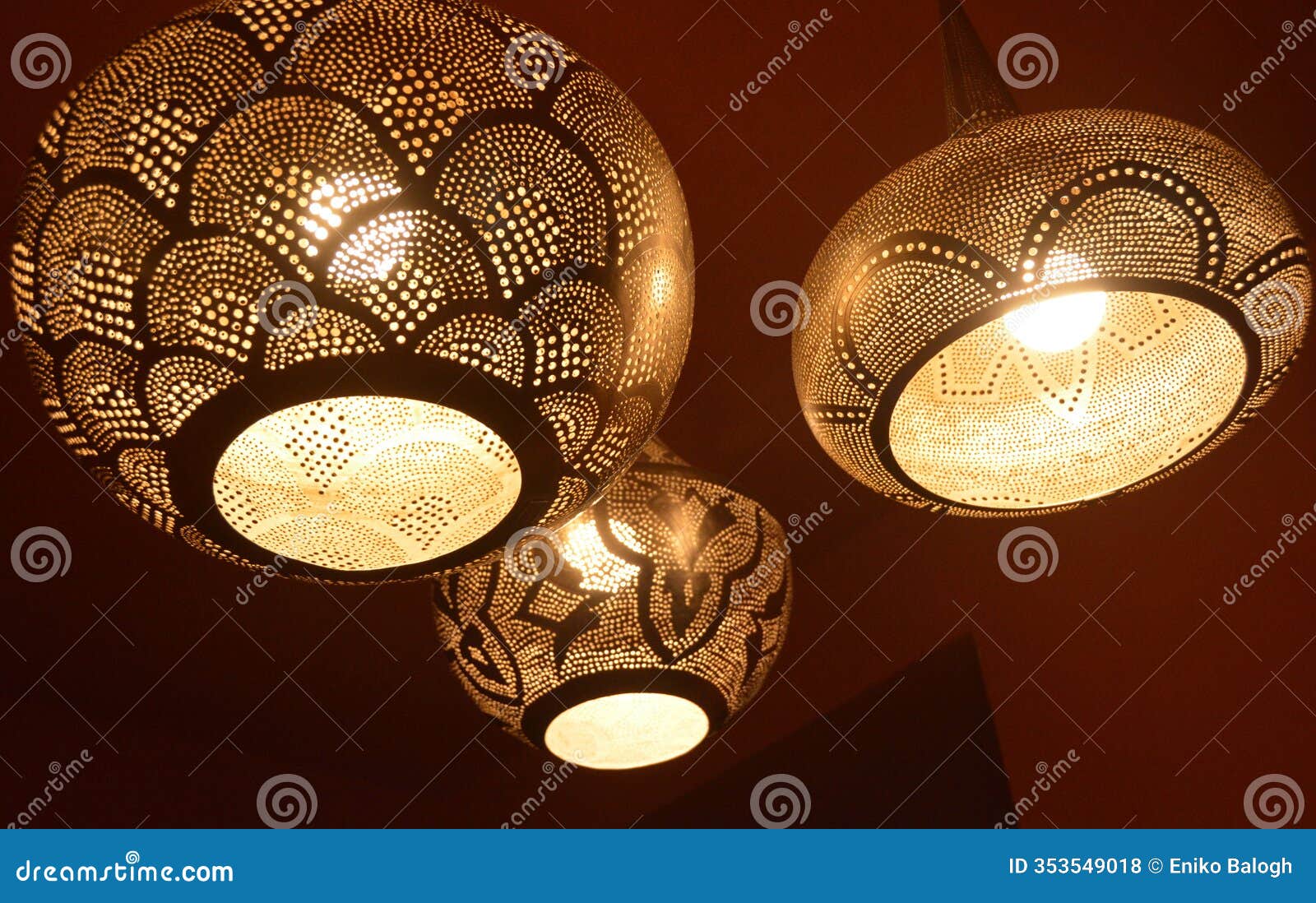 Arabic style lamp hanging stock photo. Image of glowing - 353549018
