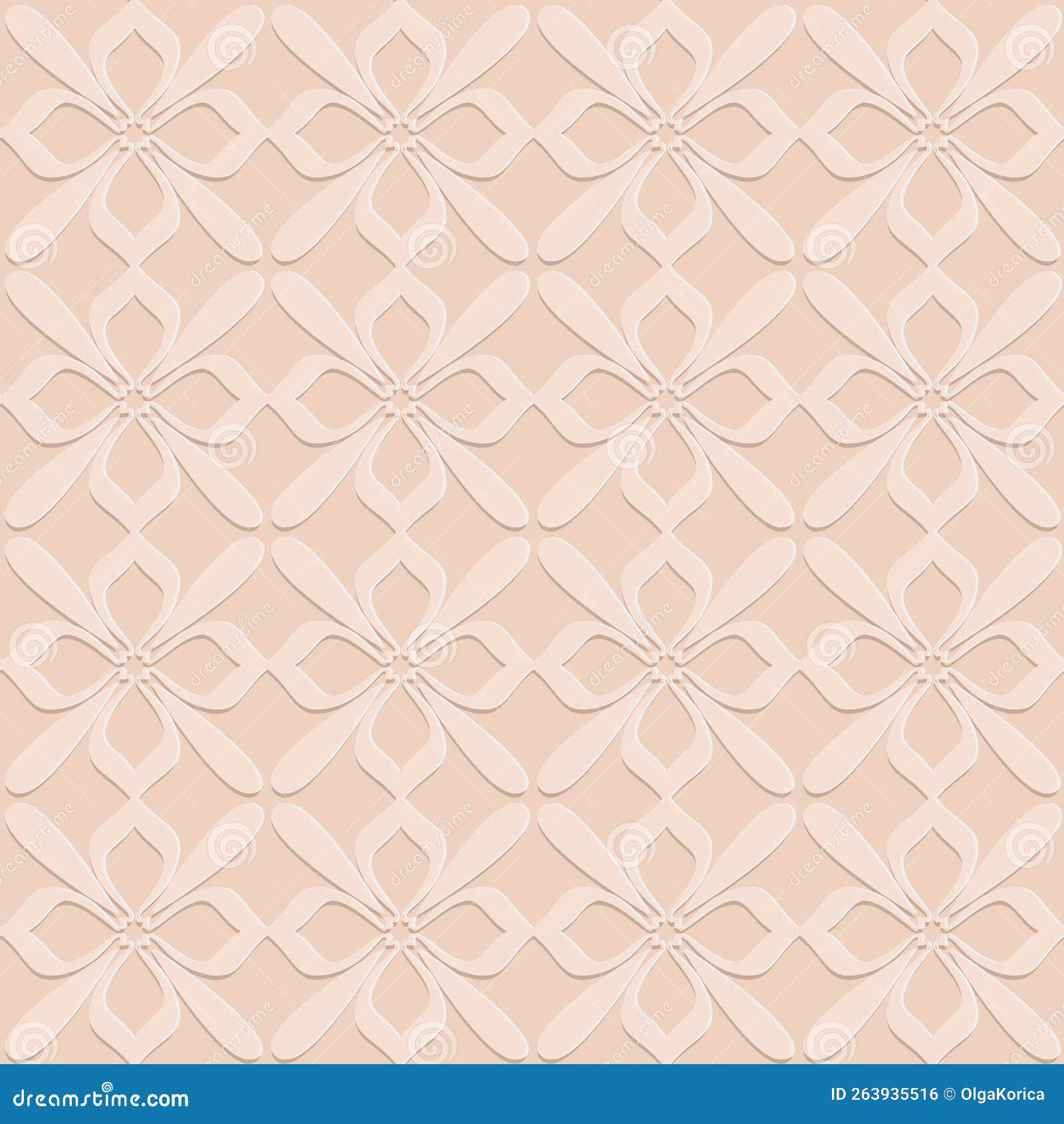 Arabic Style Seamless Pattern, Arabesque Monochrome Pattern, Realistic ...