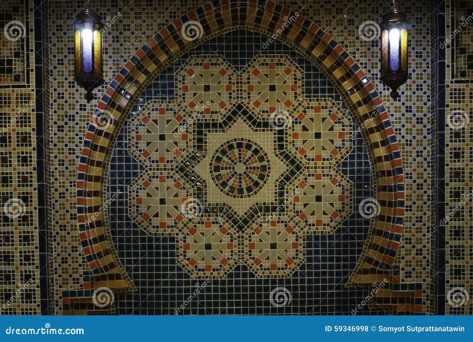 Arabic style wall stock photo. Image of arabic, design - 59346998