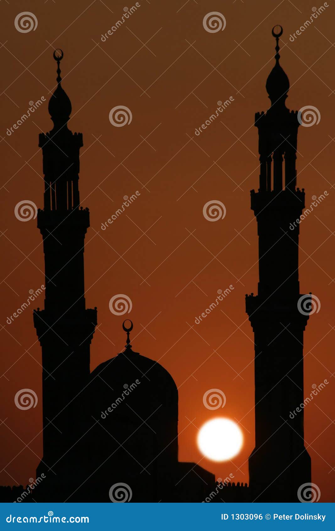 Arabic Sunset stock photo. Image of minarets, arab, mass - 1303096