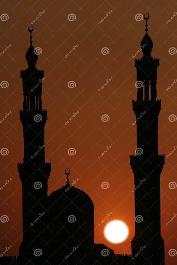 Arabic Sunset stock photo. Image of minarets, arab, mass - 1303096