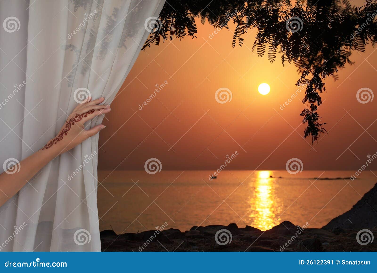 Arabic sunset stock image. Image of henna, collage, gauzy - 26122391