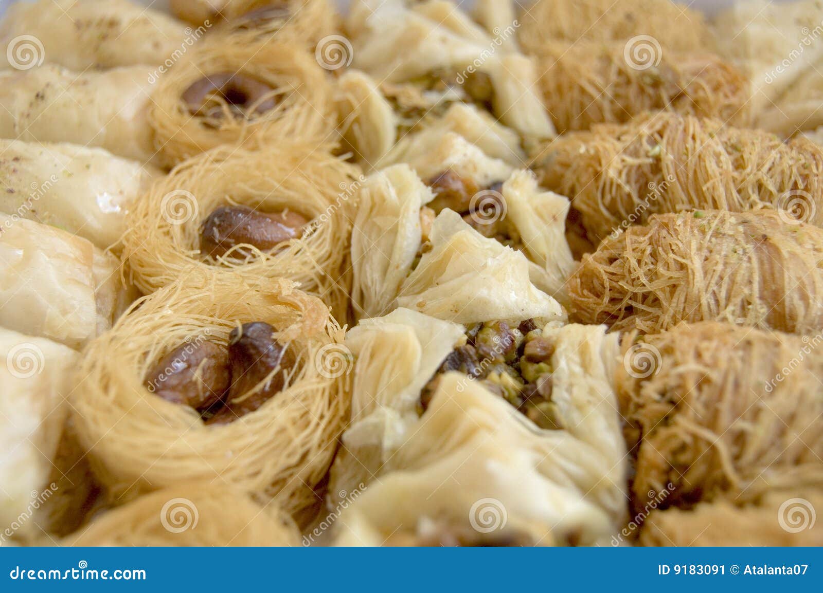 ARABIC SWEET PASTRIES stock image. Image of dessert, flaky - 9183091