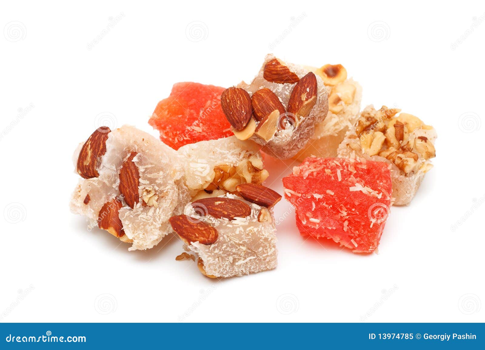 Arabic Sweet Basbus Pie Sliced In Pieces Royalty-Free Stock Image ...