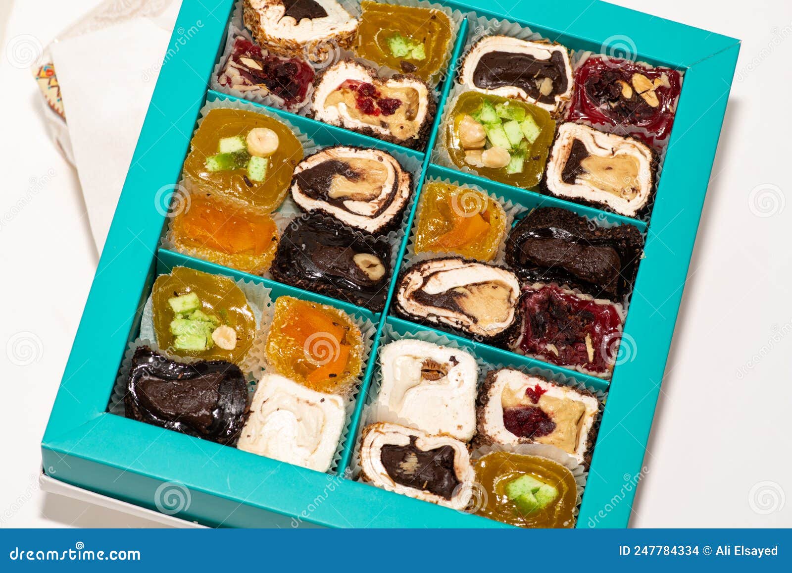 Arabic Sweets. Algerian Sweets on a White Background Stock Photo ...