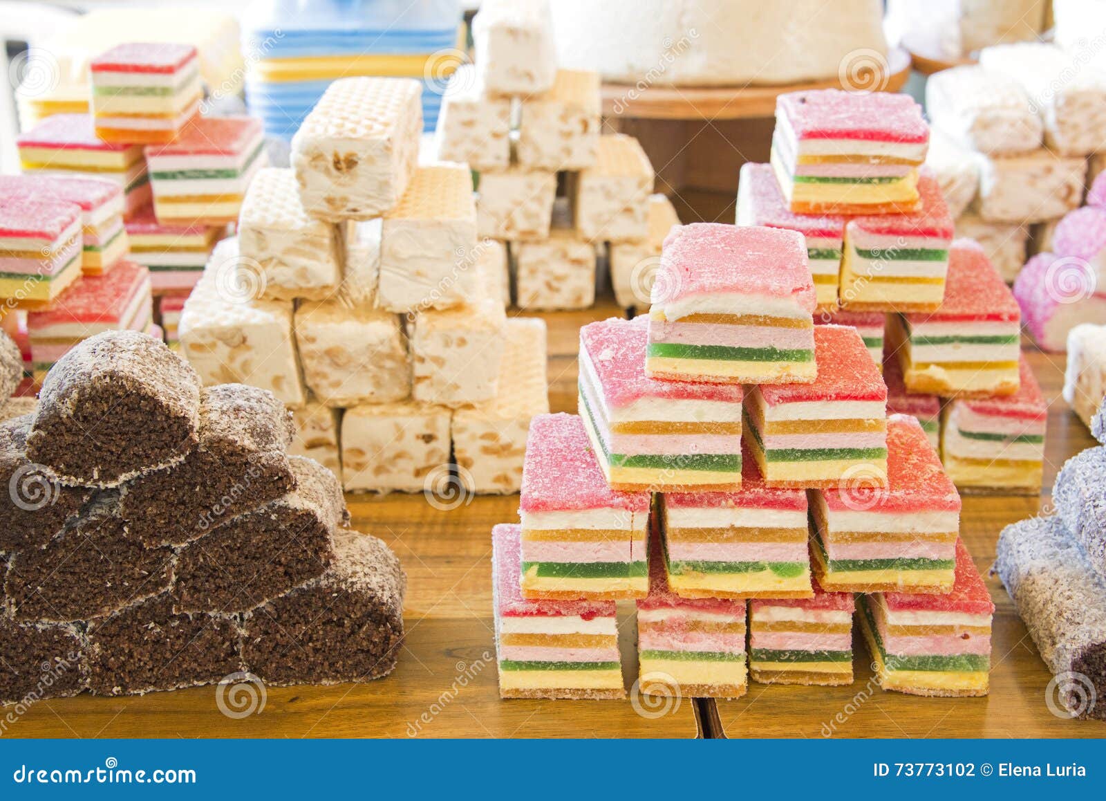 Arabic Sweets Six Different Types Of Desert Stock Image | CartoonDealer ...