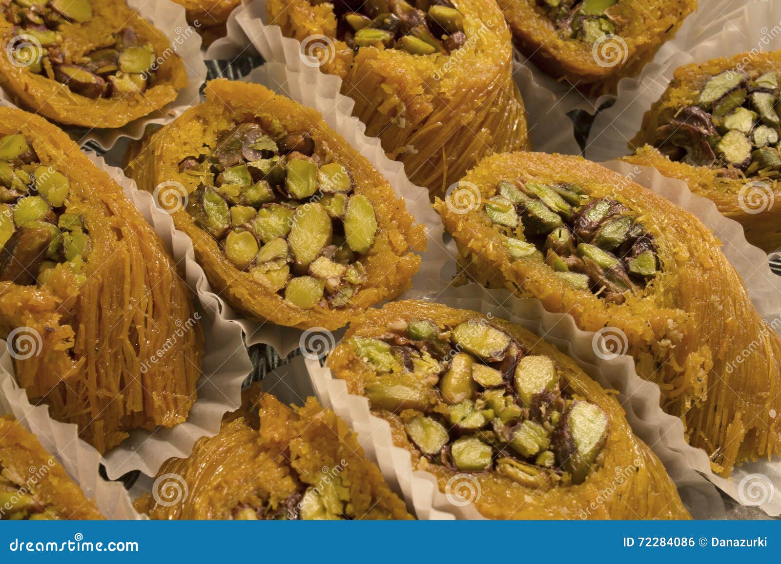 Arabic sweets stock photo. Image of pistachios, pistachio - 72284086