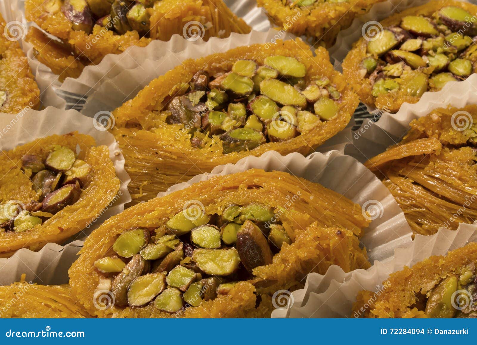 Arabic sweets stock photo. Image of chopped, nuts, pistachio - 72284094
