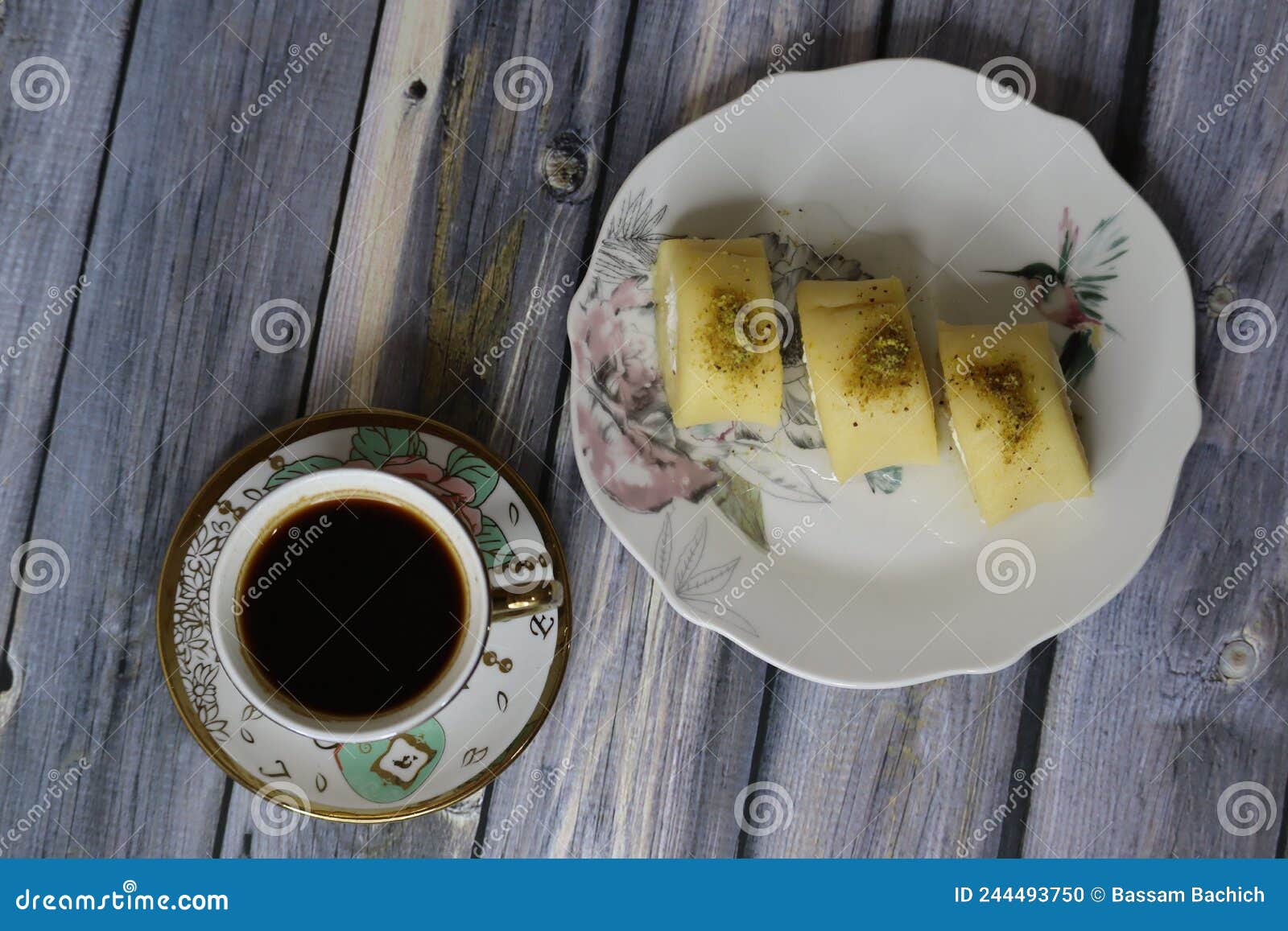 Arabic Sweets with Turkish Coffee Stock Photo - Image of drink ...