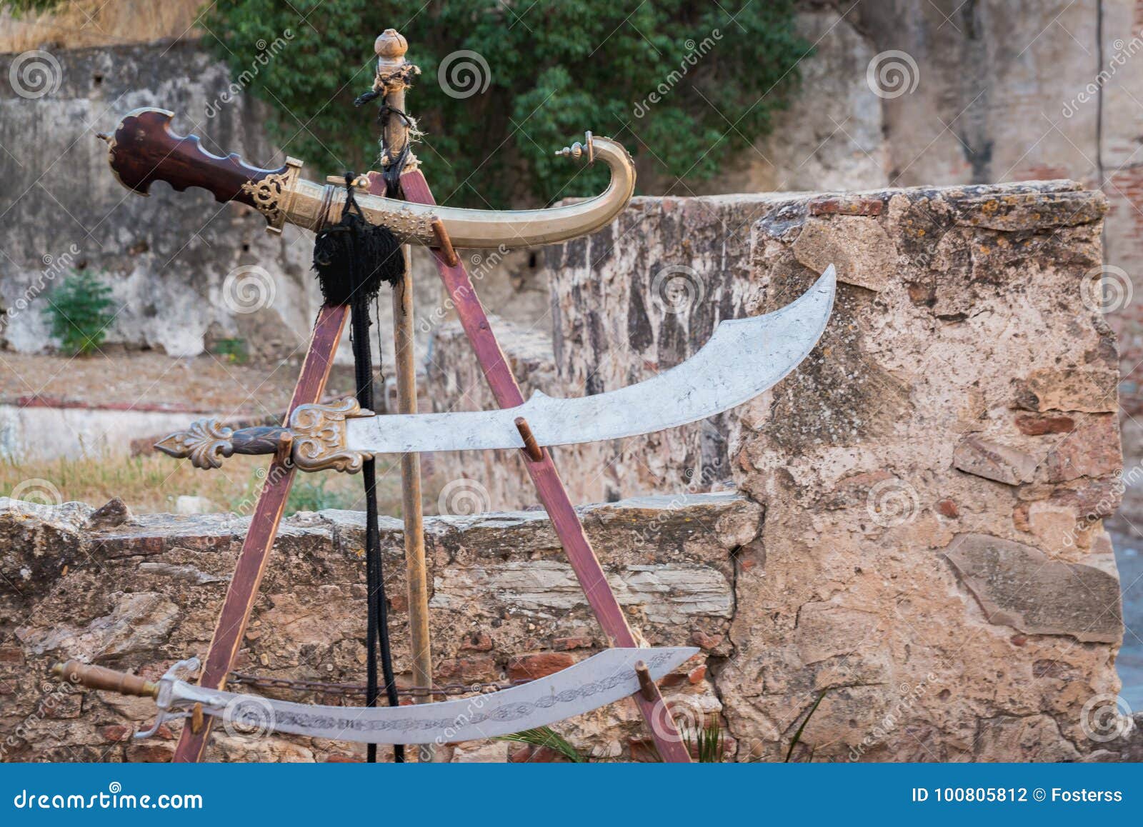 Arabic swords stock photo. Image of scabbard, culture - 100805812