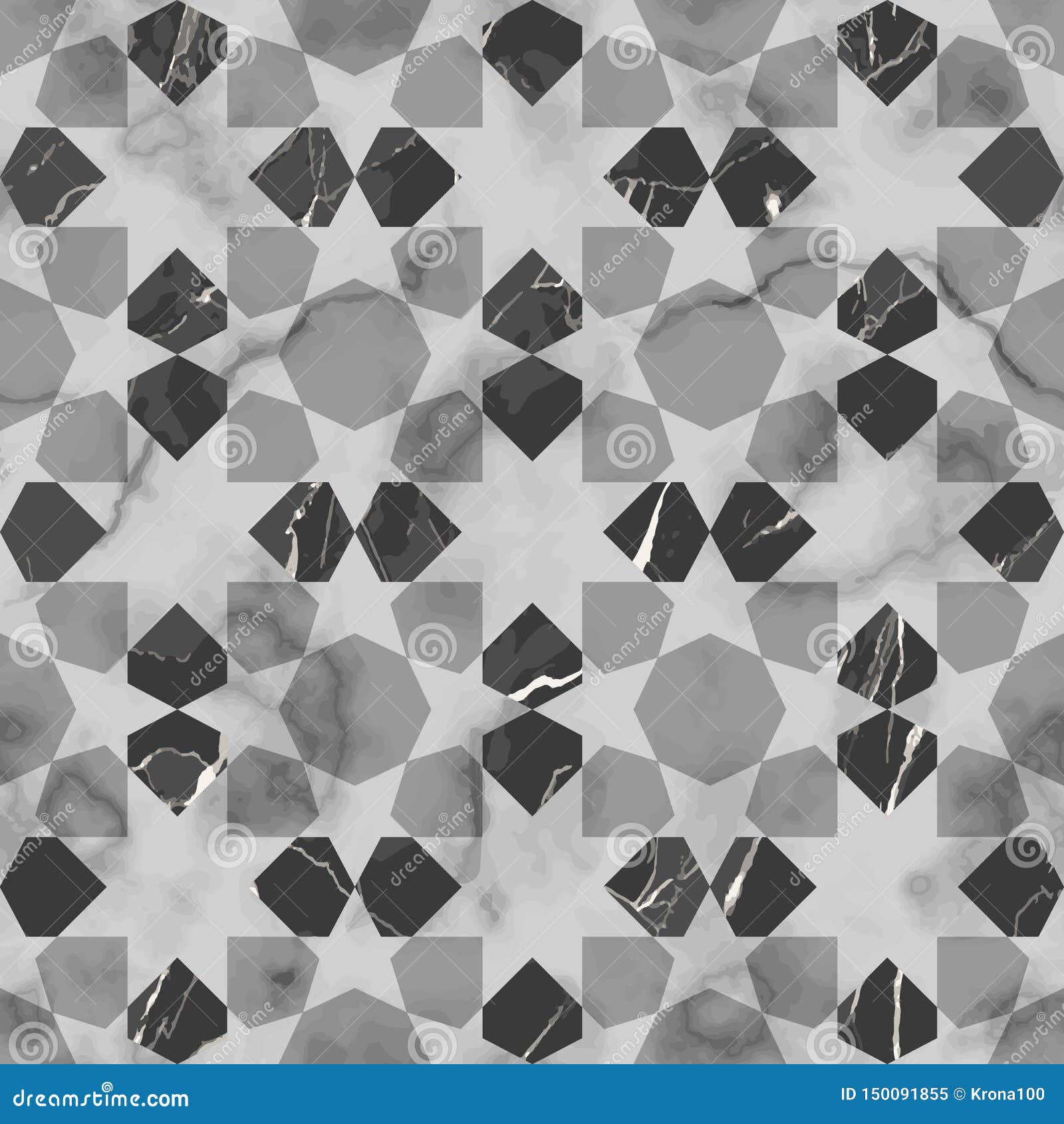 Arabic Taditional Srats Marble Vector Seamless Pattern | CartoonDealer ...