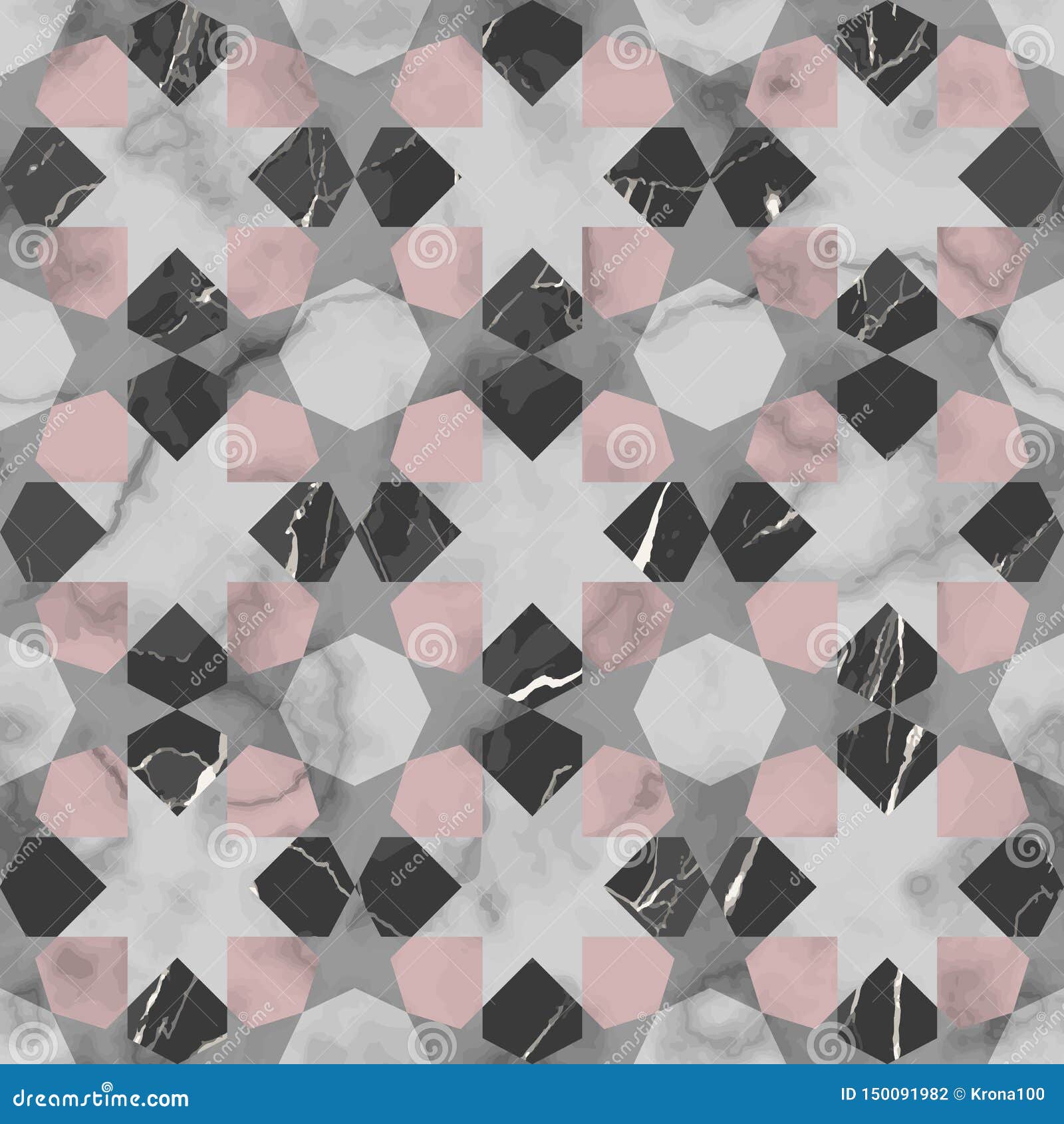 Arabic Taditional Srats Marble Vector Seamless Pattern | CartoonDealer ...