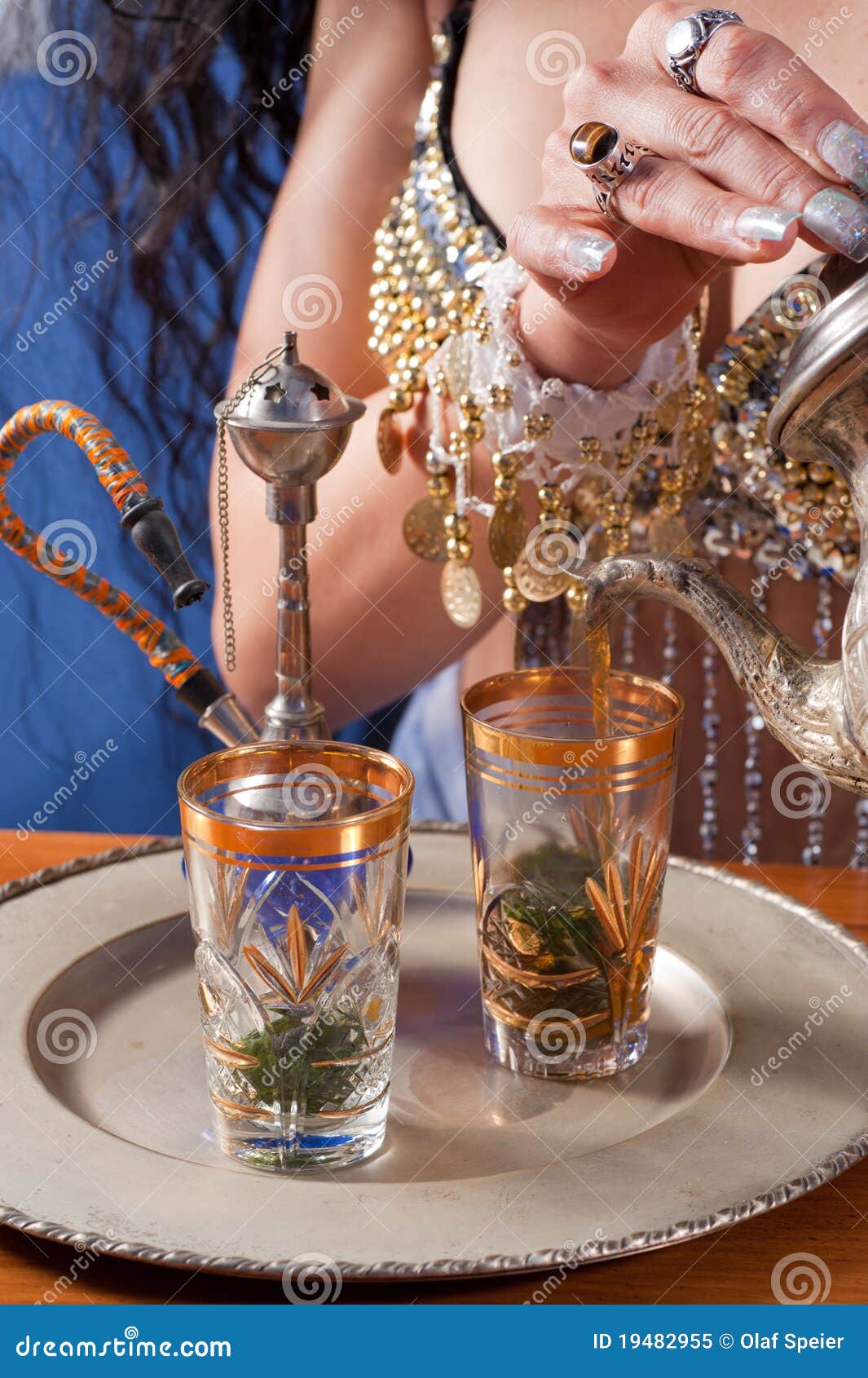 Arabic tea stock image. Image of pour, classic, pipe - 19482955