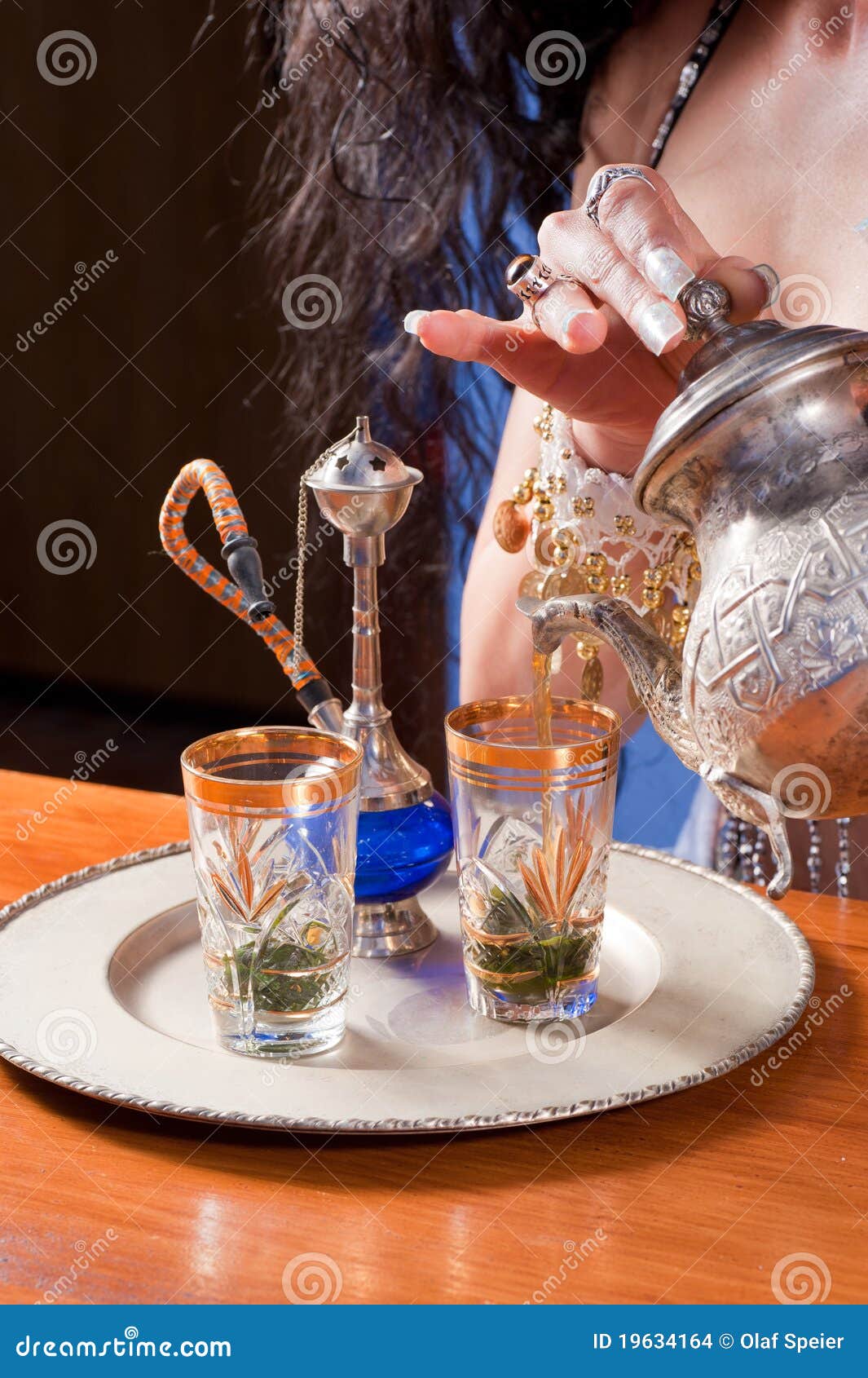 Arabic tea stock photo. Image of green, teapot, elegance - 19634164