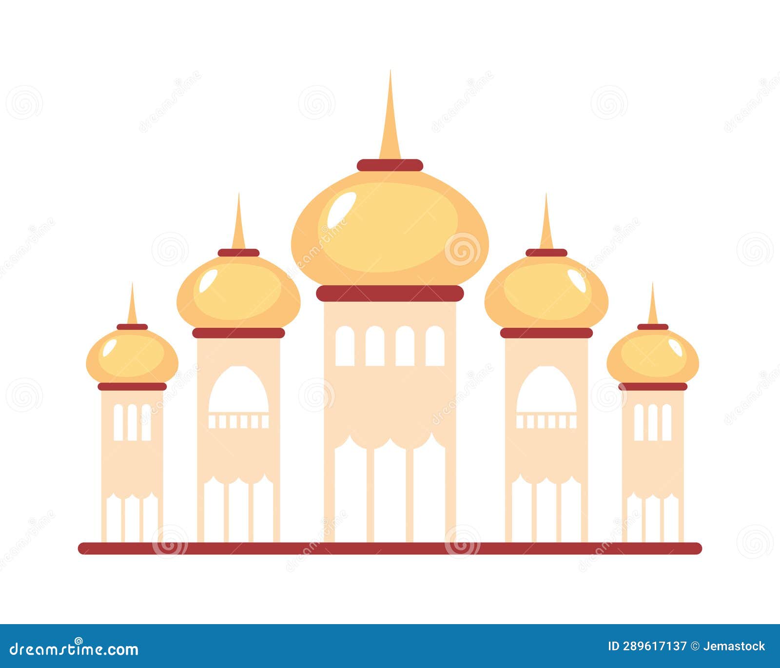 Arabic temple icon stock illustration. Illustration of facade - 289617137