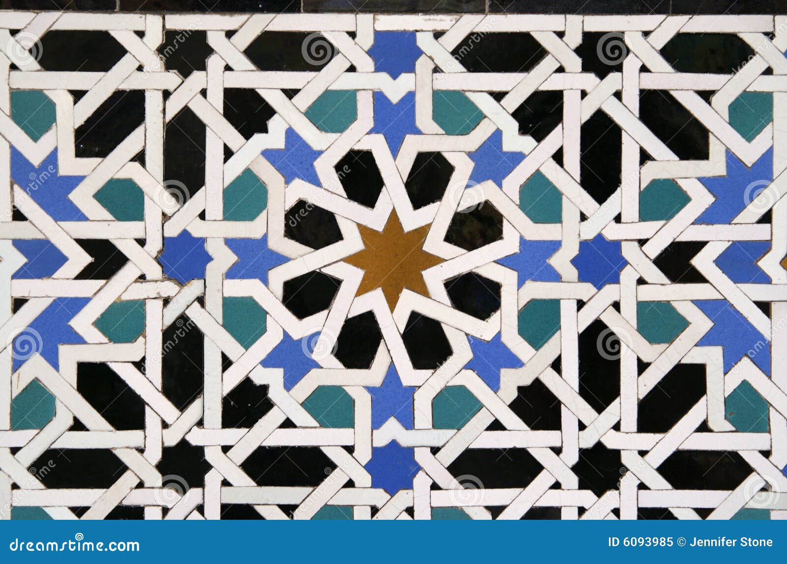 Arabic Tile Background stock image. Image of alcazar, moorish - 6093985