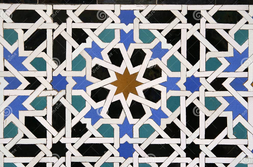 Arabic Tile Background stock image. Image of alcazar, moorish - 6093985