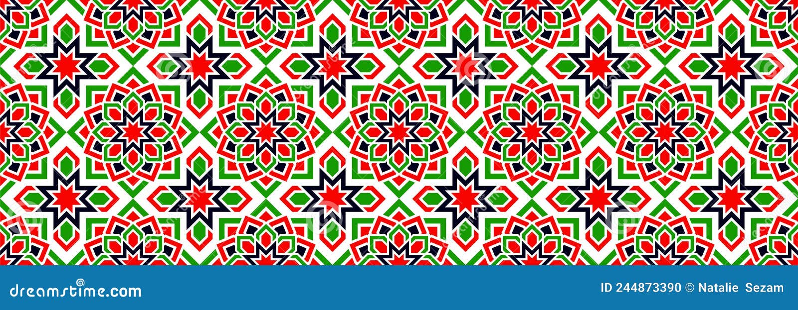 Arabic Vector Seamless Pattern. Repeated Background. Traditional Kuwait ...