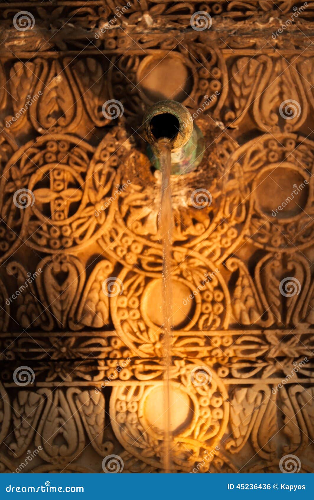 Arabic water source stock photo. Image of fountain, tile - 45236436