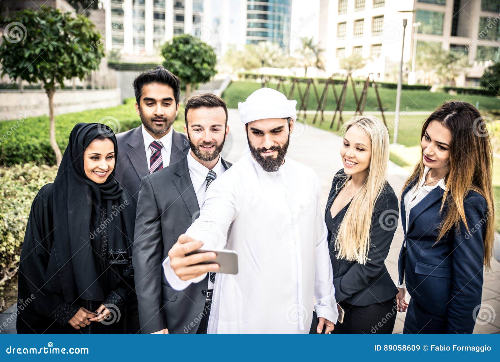 Arabic and Western Business People Stock Image - Image of culture ...