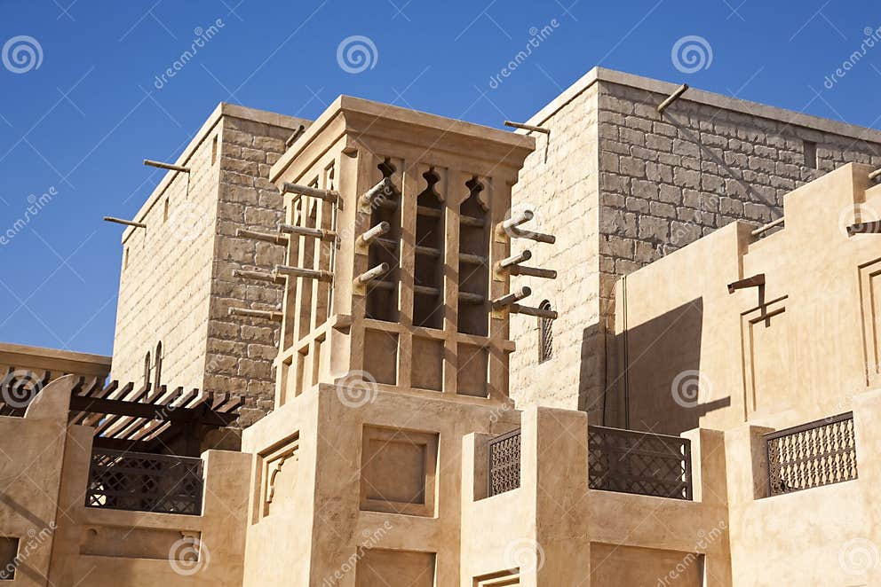 Arabic wind tower stock photo. Image of architecture - 24635710