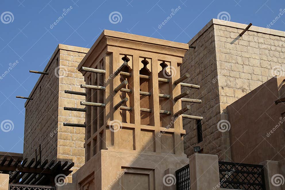 Arabic wind towers stock image. Image of house, natural - 12320755