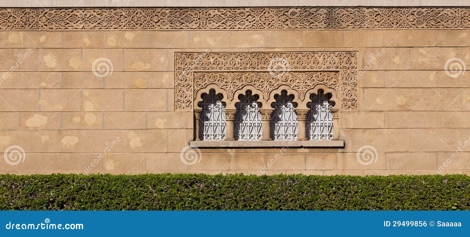 Arabic window and facade stock photo. Image of column - 29499856