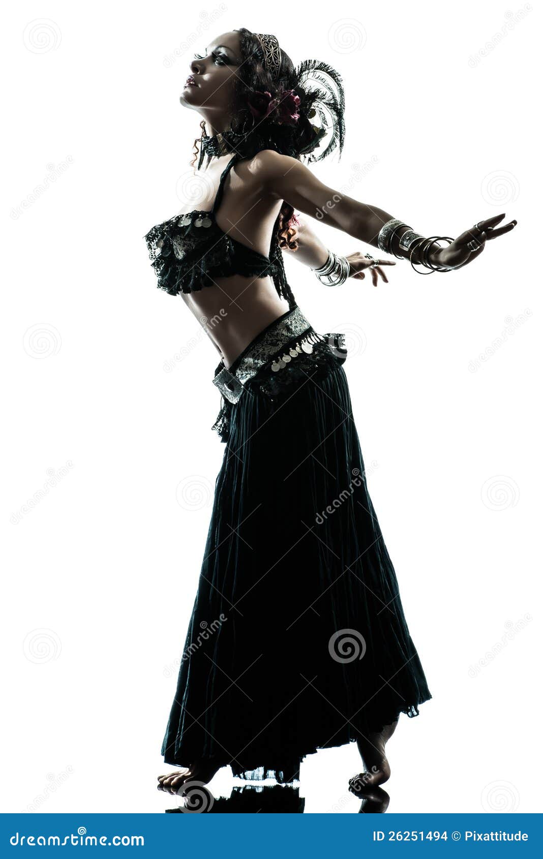 Arabic Woman Belly Dancer Dancing Stock Photo - Image: 26251494