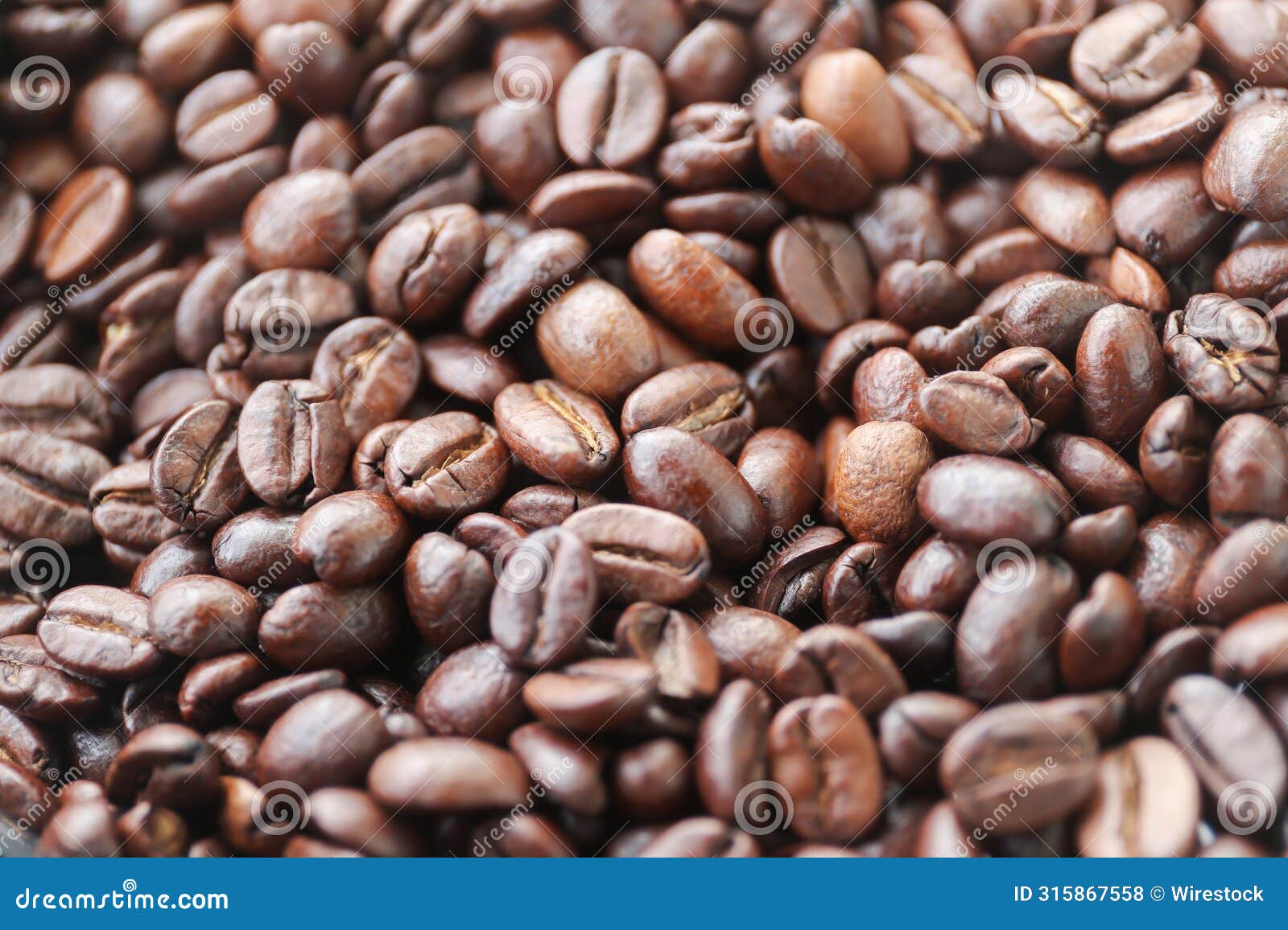 Arabica Coffee Beans before Roasting in a Coffee Machine Stock Photo ...