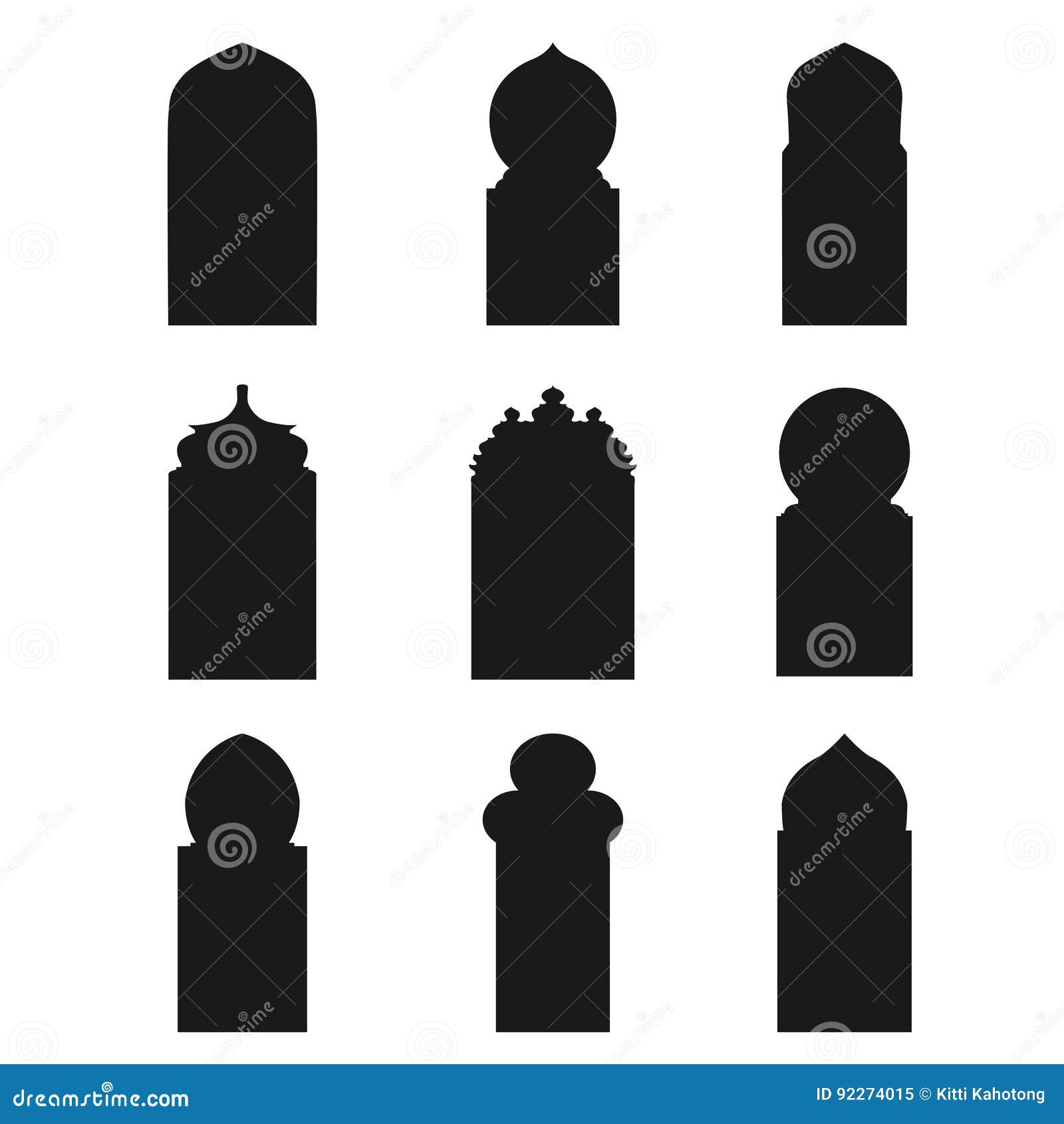 Arabische Boogvensters En Deuren, Silhouetten Stock Illustratie ... Arabische Boogvensters En Deuren, Silhouetten Stock Illustratie ...