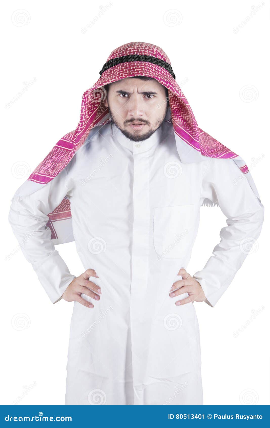 Arabische Persoon Boos in Studio Stock Afbeelding - Image of ...