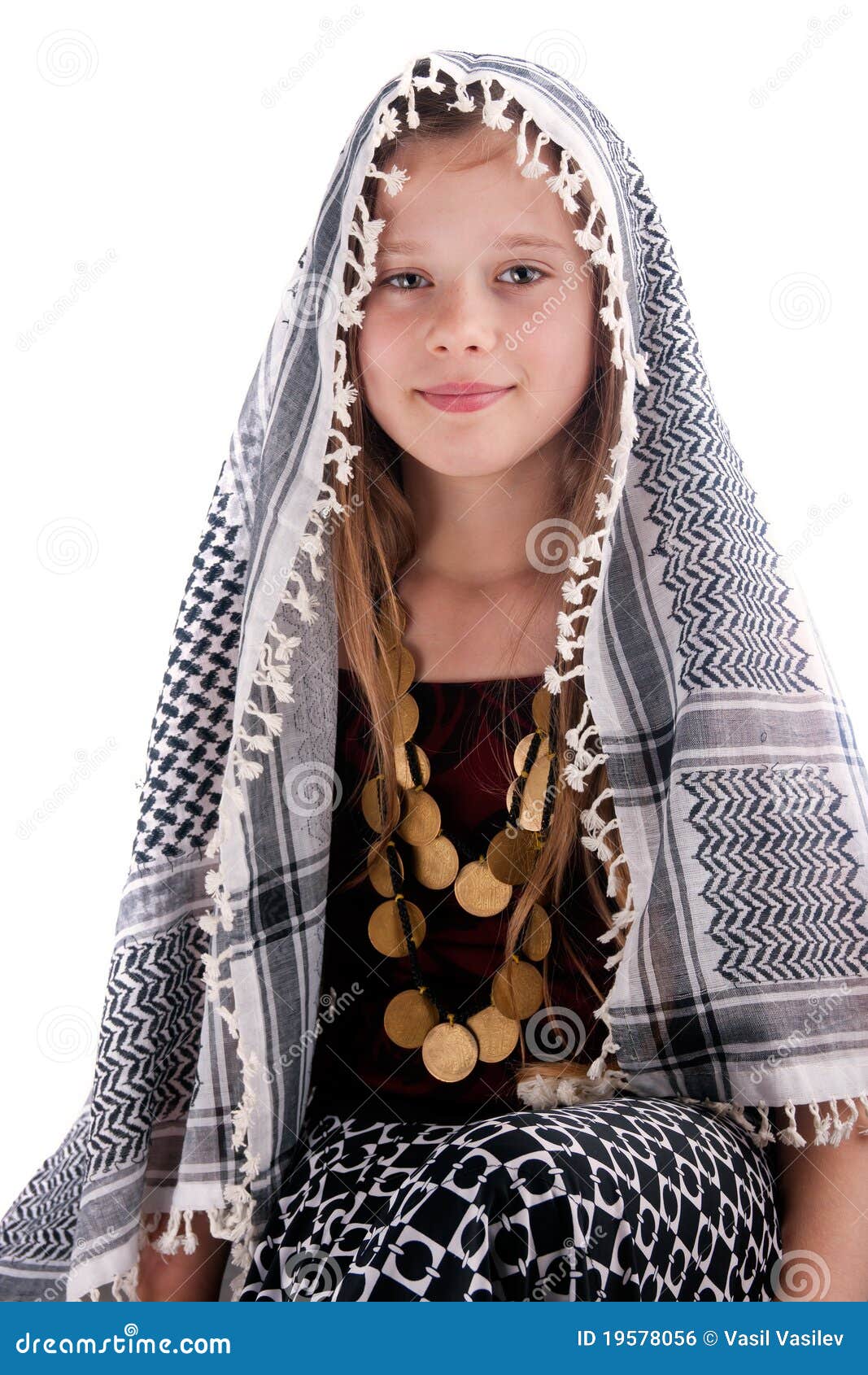 Arabscy Dziewczyny Chusty Potomstwa Zdjęcie Stock - Obraz złożonej z ...