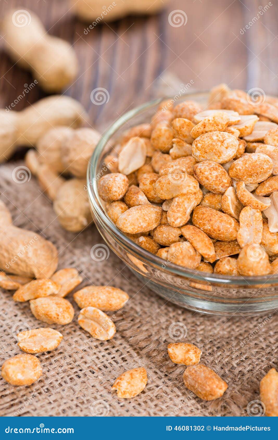 Arachidi (arrostite E Salate) Fotografia Stock - Immagine di arachide ...