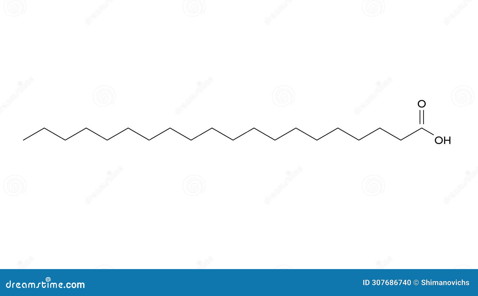 3D Image Of Fatty Alcohol Dodecanol Skeletal Formula Royalty-Free Stock ...