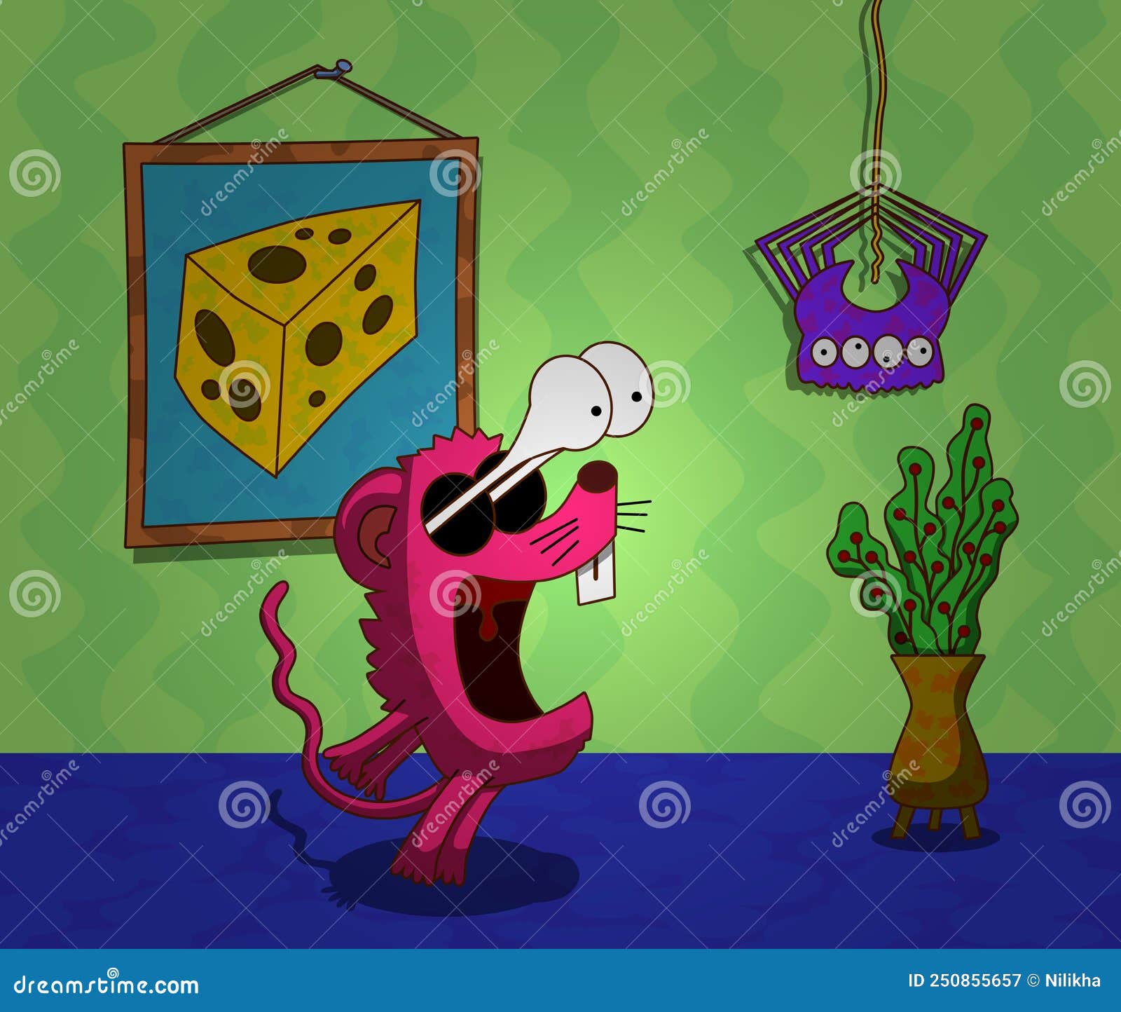 Scared Mouse Face Emoji Flat Icon Cartoon Vector | CartoonDealer.com ...