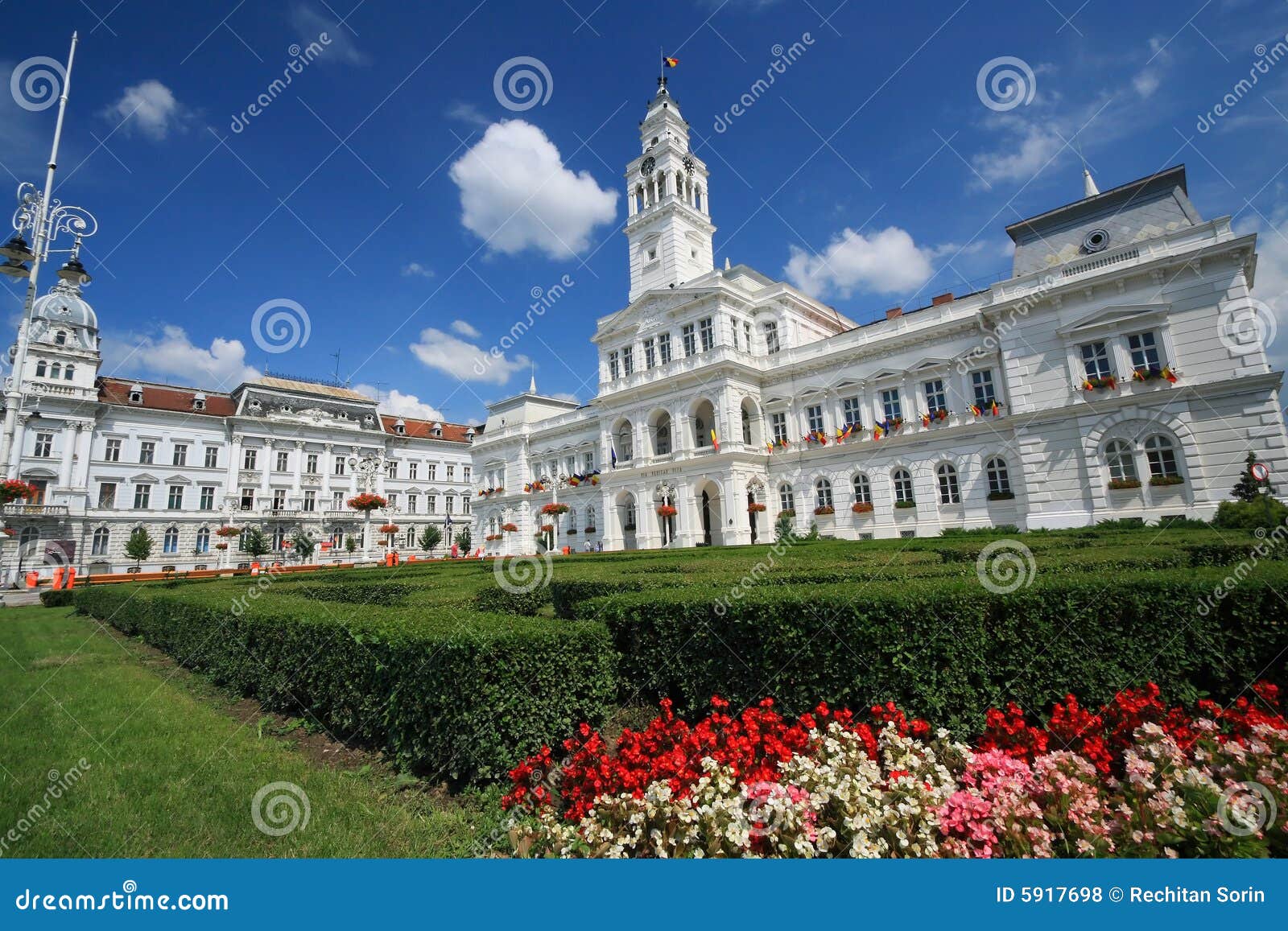 Arad City Hall stock photo. Image of walls, tourism, touristic - 5917698