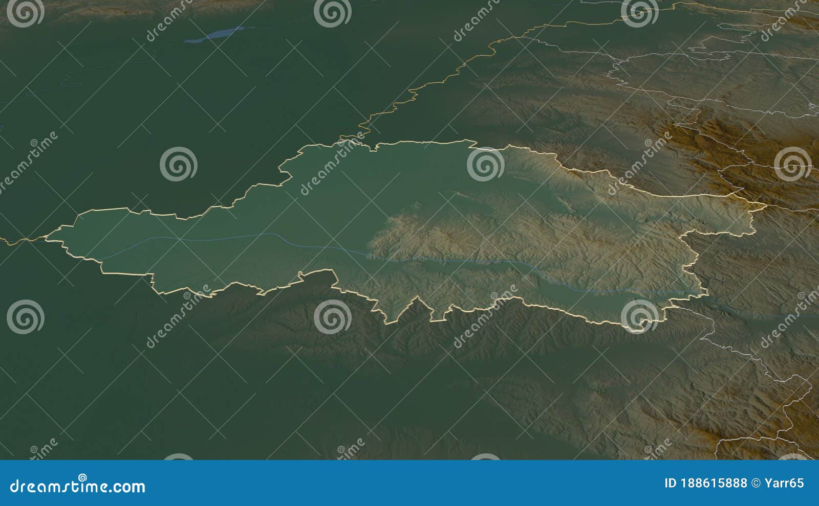 Arad, Romania - Outlined. Relief Stock Illustration - Illustration of ...