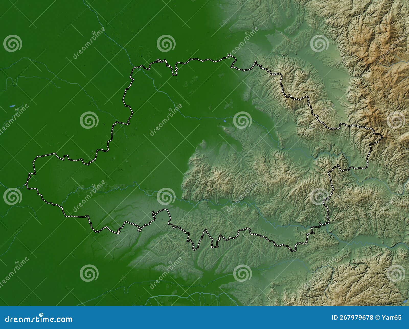 Arad, Romania. Physical. No Legend Stock Illustration - Illustration of ...